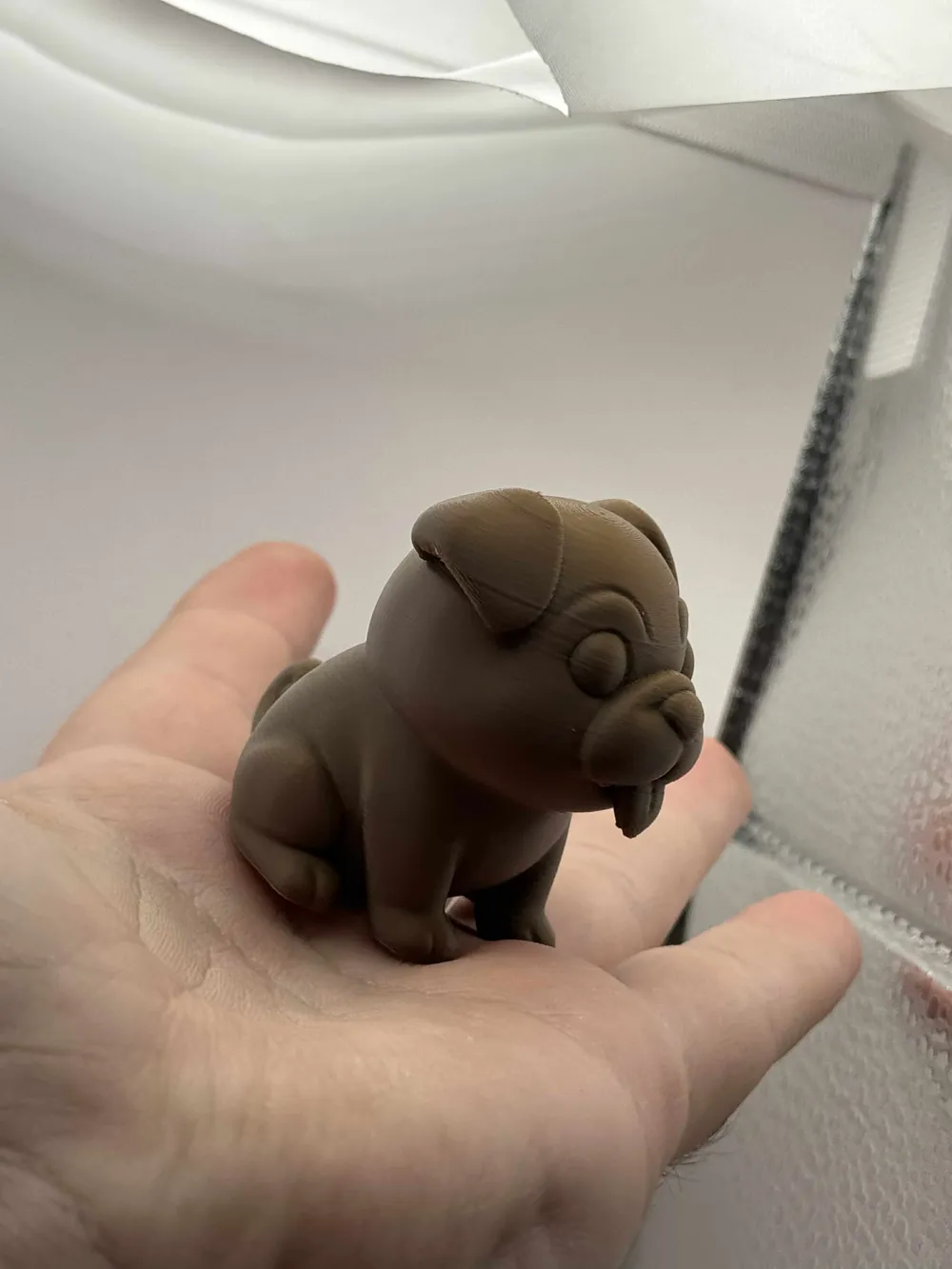 Derpy Pug – silly chubby dog figurine by humilak MakerWorld: Download Free 3D Models