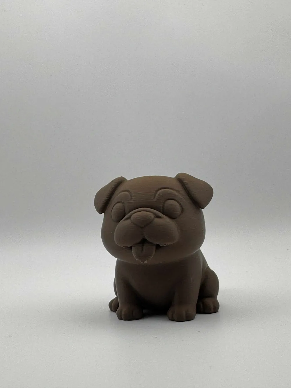 Derpy Pug – silly chubby dog figurine by humilak MakerWorld: Download Free 3D Models