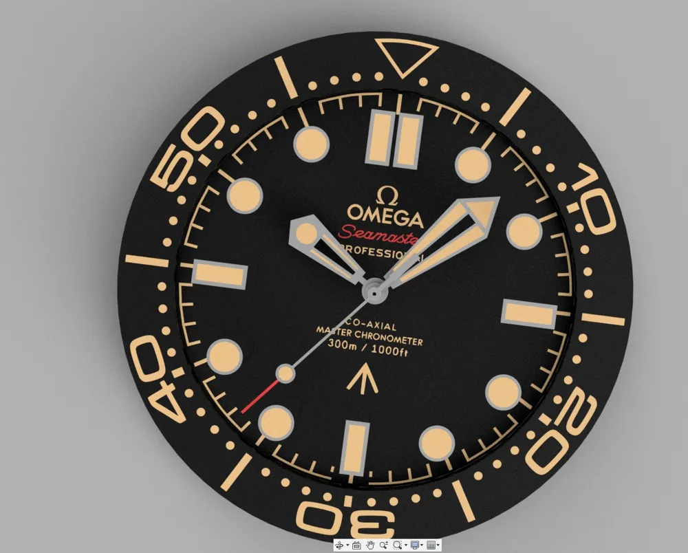 Omega Seamaster 007 Clock by josrawhany MakerWorld: Download Free 3D Models
