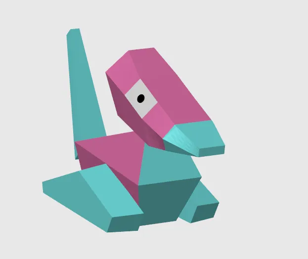 [Multicolor] Pokemon Porygon by Nils N3DP - MakerWorld