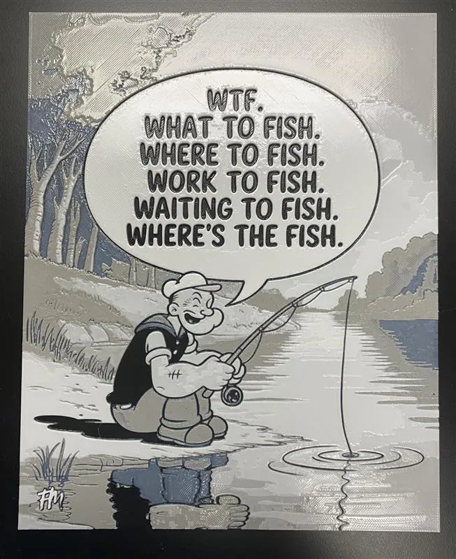 Popeye Fishing - Free 3D Print Model - MakerWorld