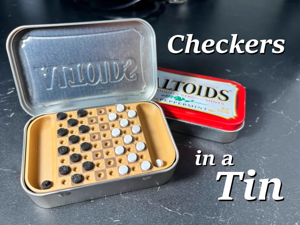 Checkers in a Tin - No AMS Required! by This & That - MakerWorld