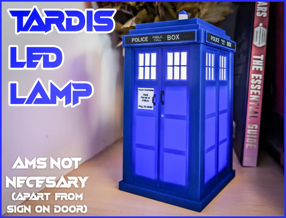 TARDIS LED Lamp - Free 3D Print Model - MakerWorld