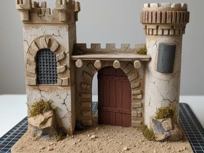 Castle for Nativity Scenes - Free 3D Print Model - MakerWorld
