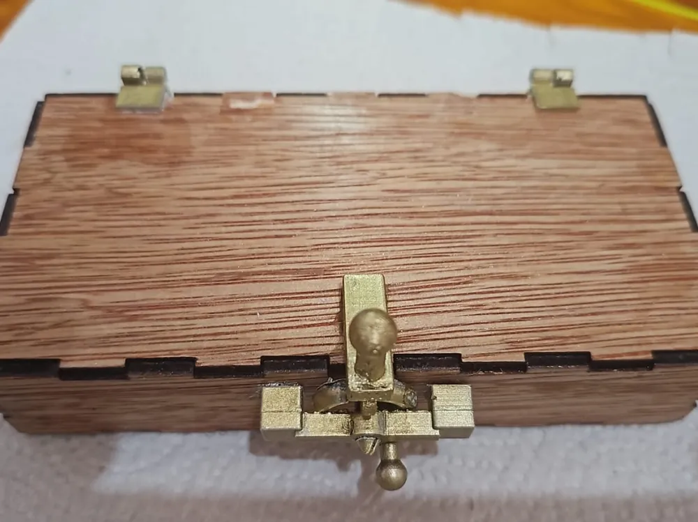 Craft hinges & lock for laser cut boxes by Nonrev Creations MakerWorld ...