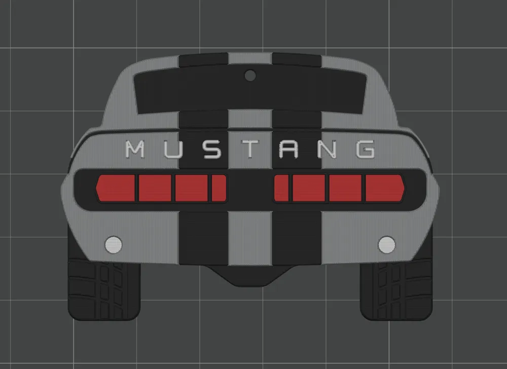 Mustang GT500 Eleanor Keychain by CDS3D - MakerWorld