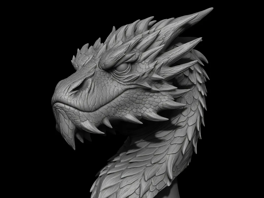 Smaug Bust by GALAXIARUM 3D MakerWorld: Download Free 3D Models