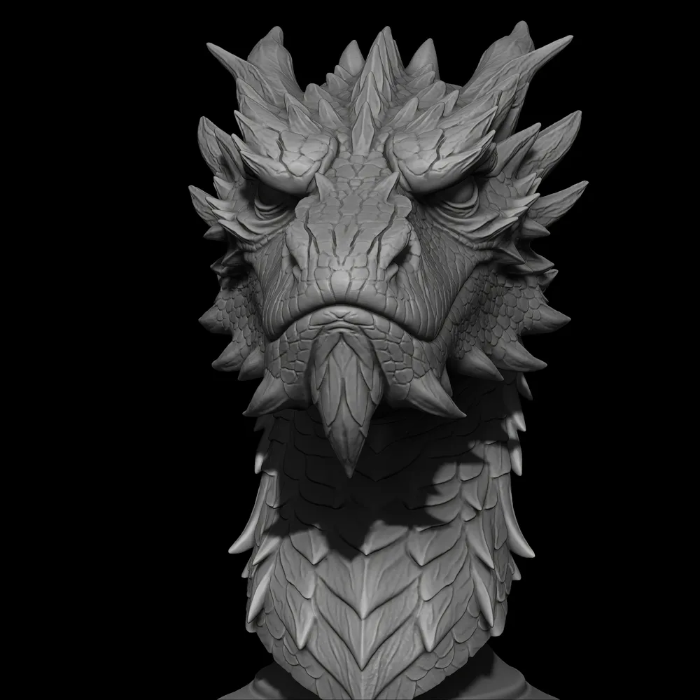 Smaug Bust by GALAXIARUM 3D MakerWorld: Download Free 3D Models
