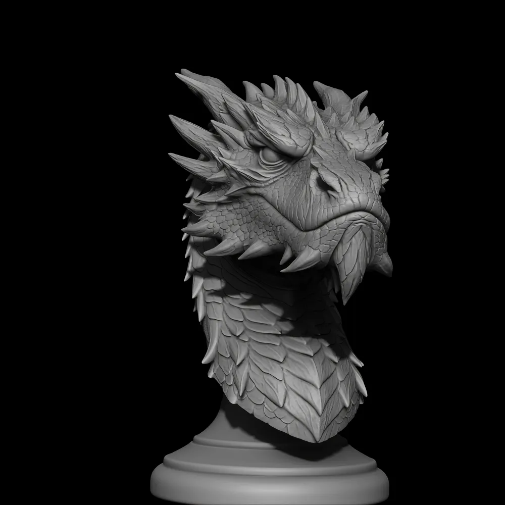 Smaug Bust by GALAXIARUM 3D MakerWorld: Download Free 3D Models