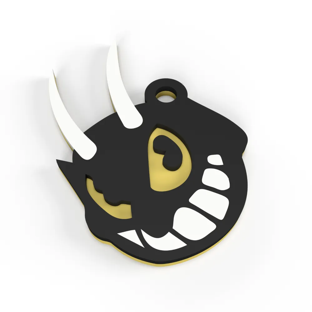 Cuphead The Devil keychain by nicodeimos - MakerWorld