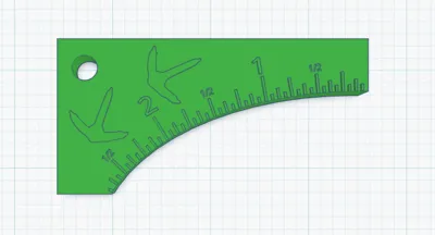 Turkey Spur Measuring Tool - Free 3D Print Model - MakerWorld