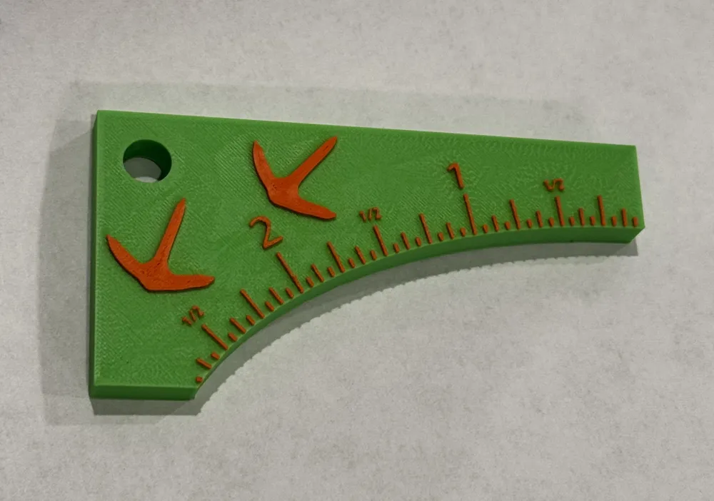 Turkey Spur Measuring Tool - Free 3D Print Model - MakerWorld