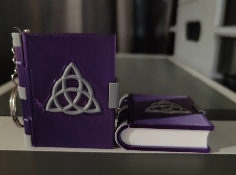 Tiny Spell Book Keychain - Free 3D Print Model - MakerWorld