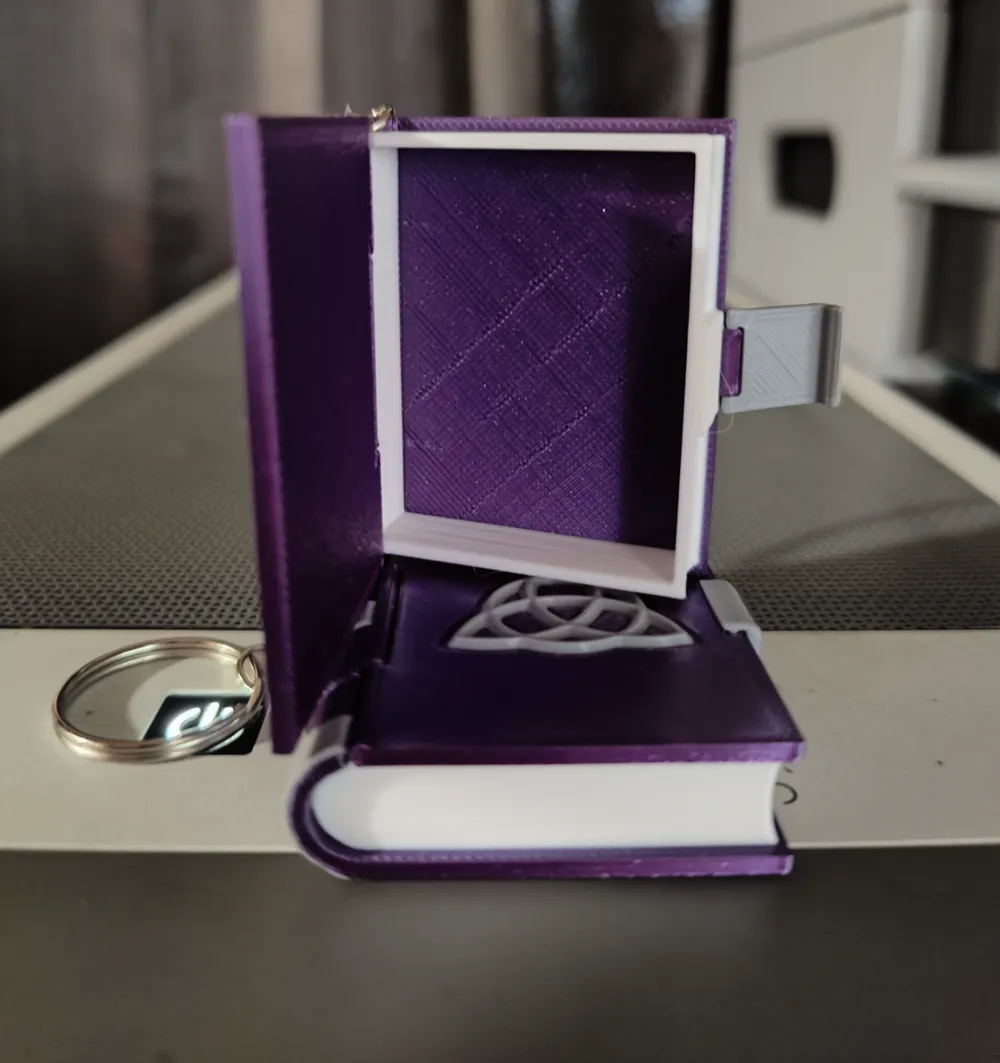 Tiny Spell Book Keychain - Free 3D Print Model - MakerWorld