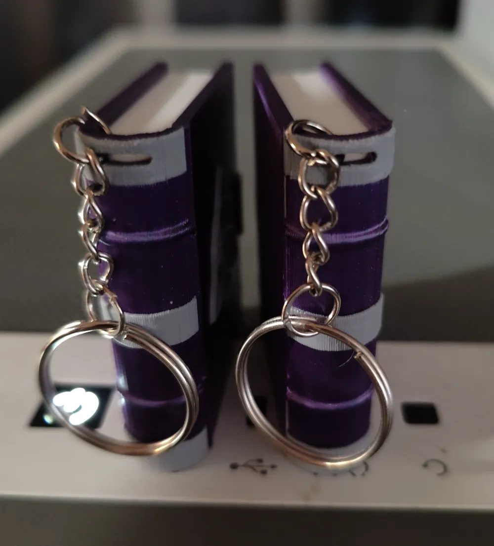 Tiny Spell Book Keychain - Free 3D Print Model - MakerWorld