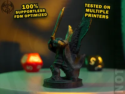 Supportless Celestial Armored Archangel - 32mm - Free 3D Print Model ...