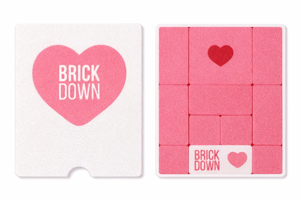 BrickDown Valentine | A Klotski Style Puzzle - Free 3D Print Model ...