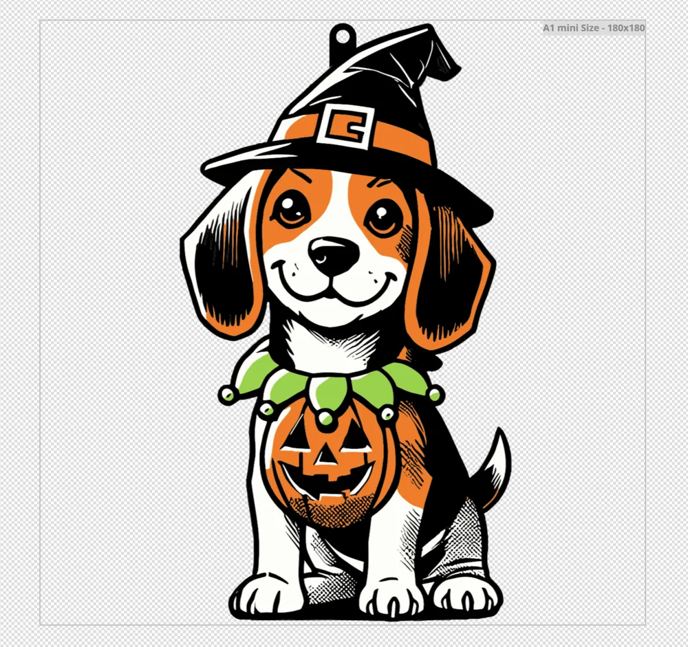 Halloween Pumpkin Beagle decoration - Free 3D Print Model - MakerWorld