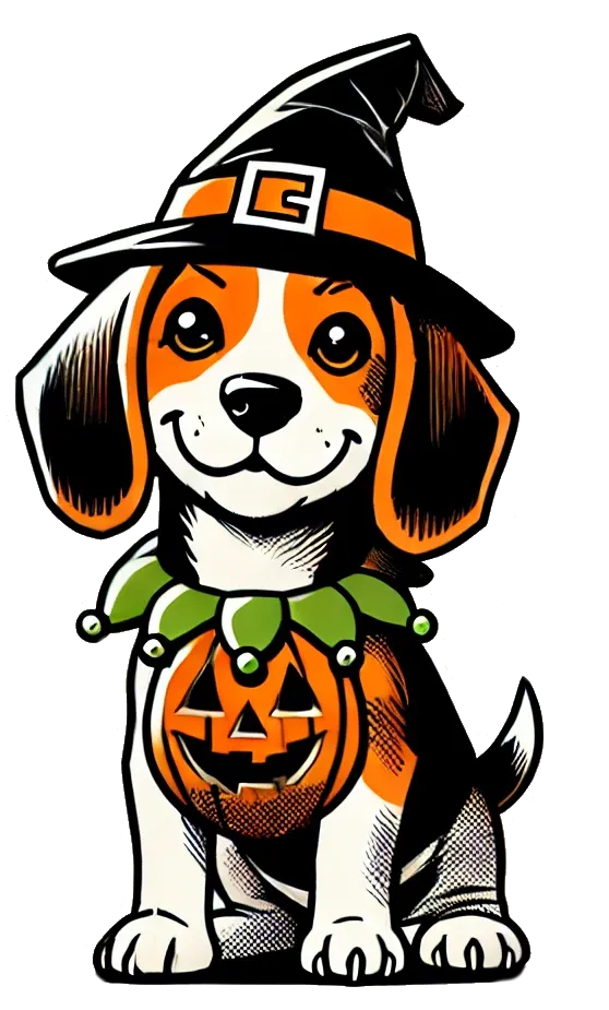 Halloween Pumpkin Beagle decoration by Nuim - MakerWorld