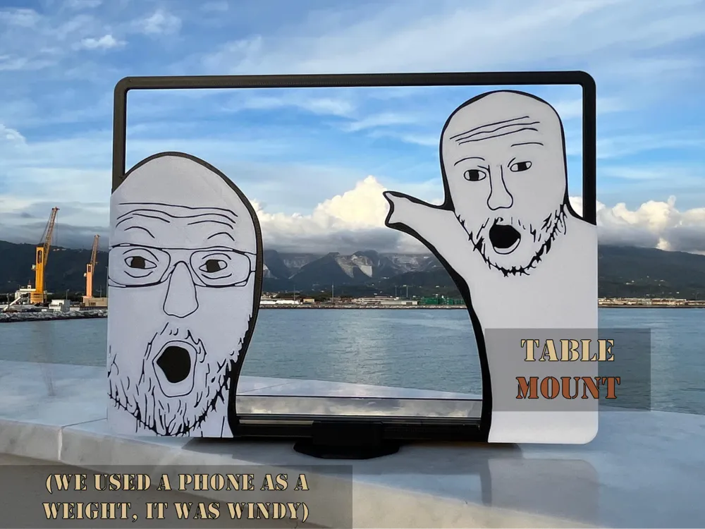 Wojak 模因 - 指向 Soyjak 框架 来自 Hexagonal Pine Nut - MakerWorld