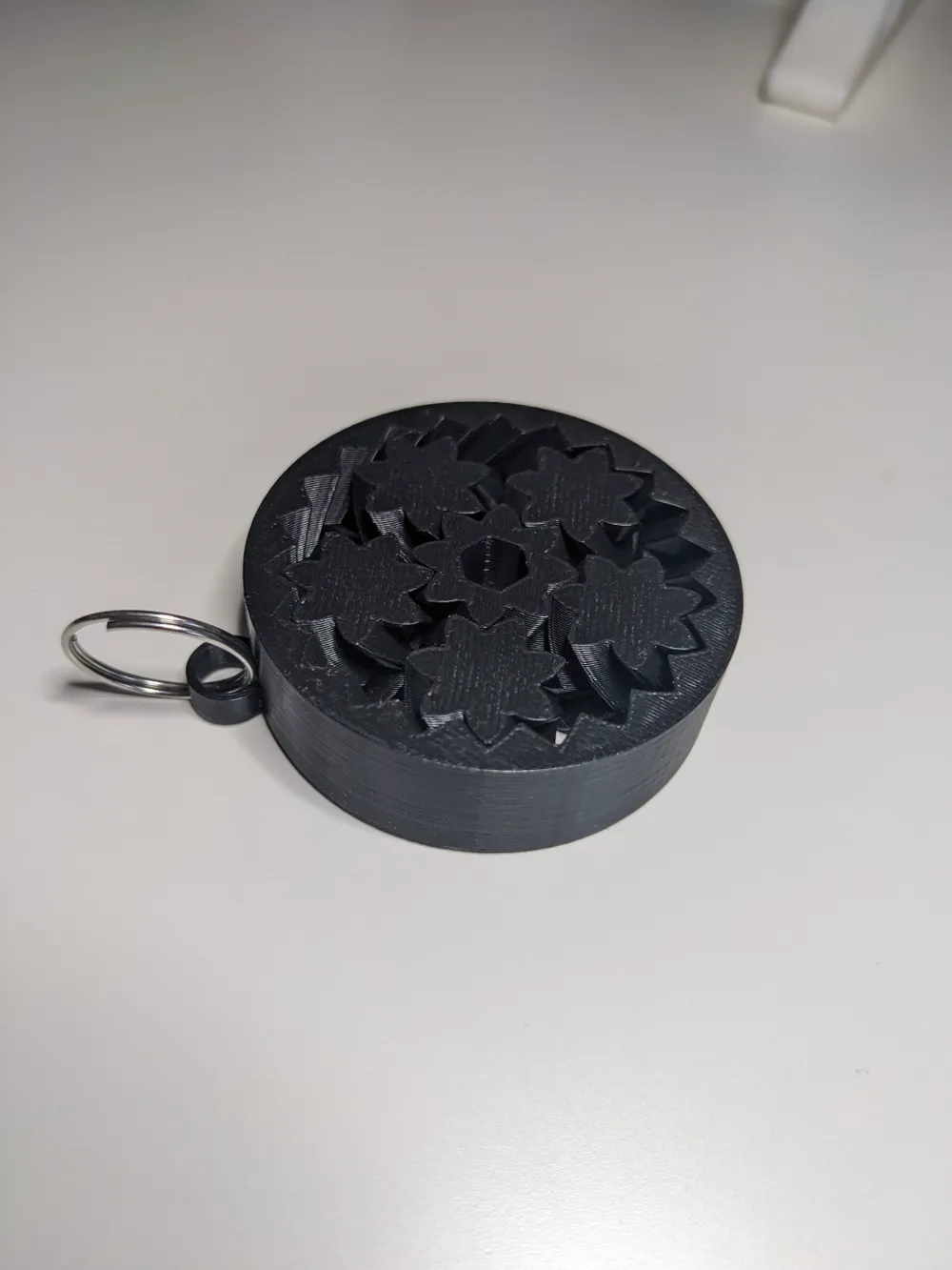 Gear Fidget Spinner Keychain Remixed by Penguin Prints - MakerWorld