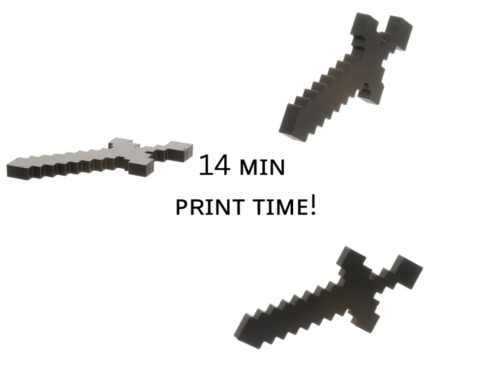 Minecraft sword - Free 3D Print Model - MakerWorld