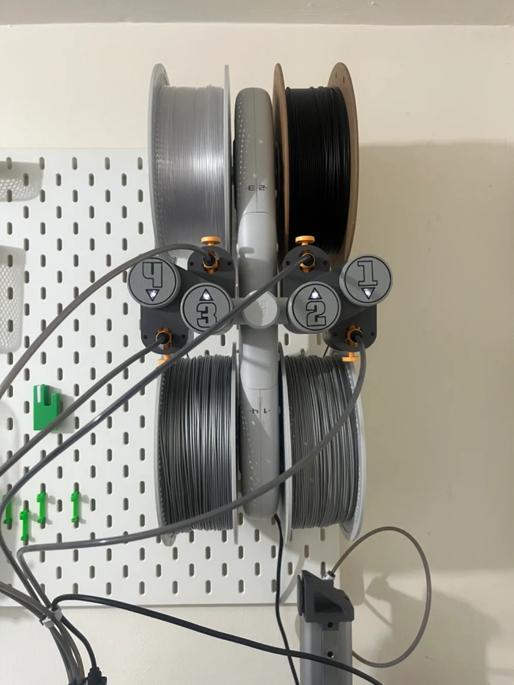 AMS Lite Ikea Skadis Mount (No Tools/Supports) by RayDelSol - MakerWorld