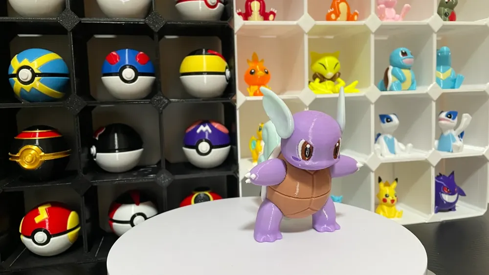 Wartortle (Shiny) by Pokemon MakerWorld: Download Free 3D Models