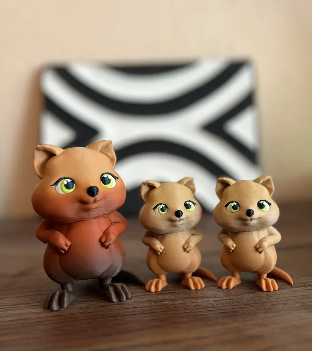 Cute Quokka Figurine Miniature by OH Designs MakerWorld: Download Free ...