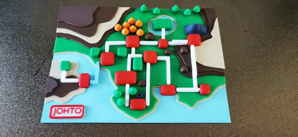Johto Pokemon Map by Lolly MakerWorld: Download Free 3D Models