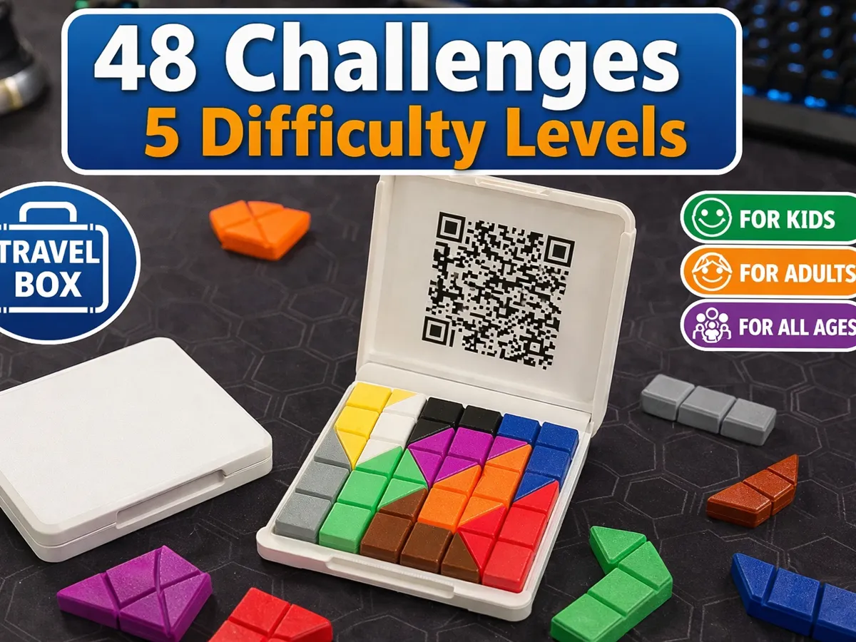 Brain Teaser Puzzle Board| 48 Challenges| 5 Levels - Free 3D Print ...
