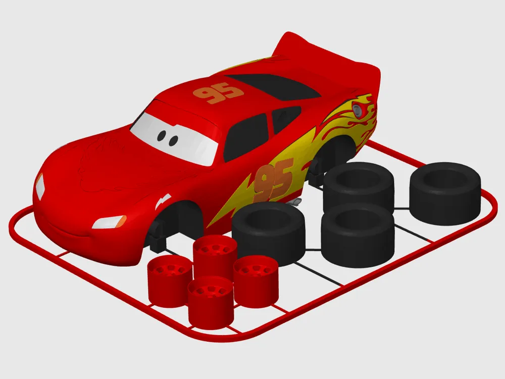 Lightning McQueen Kit Card (Disney Pixar Cars) Remixed by The Kit Card ...