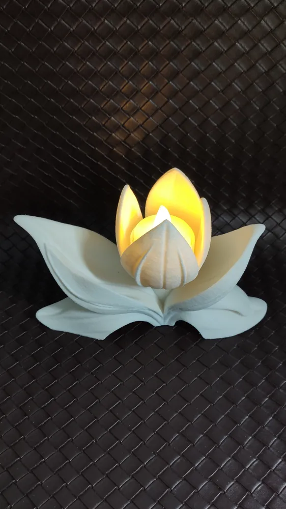Tulip - LED tea light holder by RUMcajz MakerWorld: Download Free 3D Models