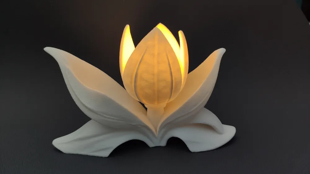 Tulip - LED tea light holder by RUMcajz MakerWorld: Download Free 3D Models