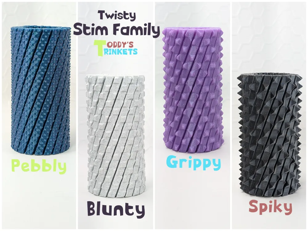 Twisty Stim Famille de Fidgets Légendaires (4 Options) - Modèle d ...