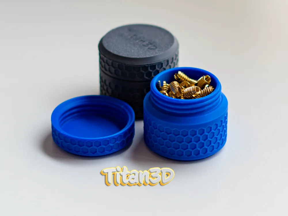 Small Travel Container with Screw on Lid by Titan3D MakerWorld ...