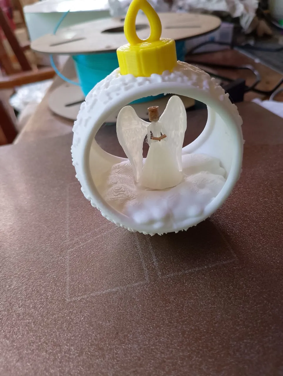 Christmas Bauble Angel 2025 - Free 3D Print Model - MakerWorld