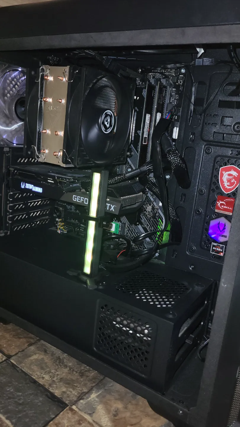 Adjustable graphic card support bracket LED light by CsTibikeee ...