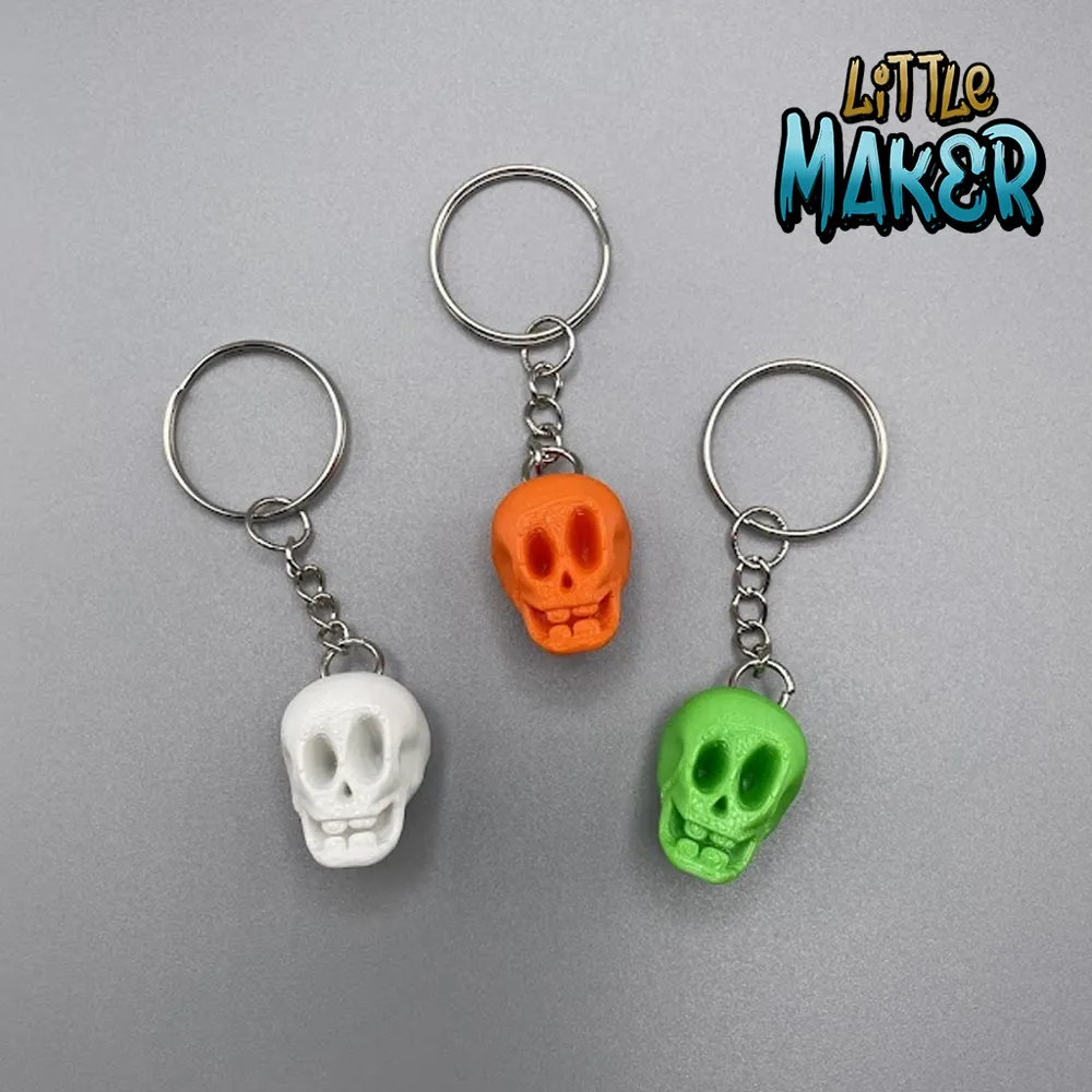Skull keychain by Little Maker - MakerWorld