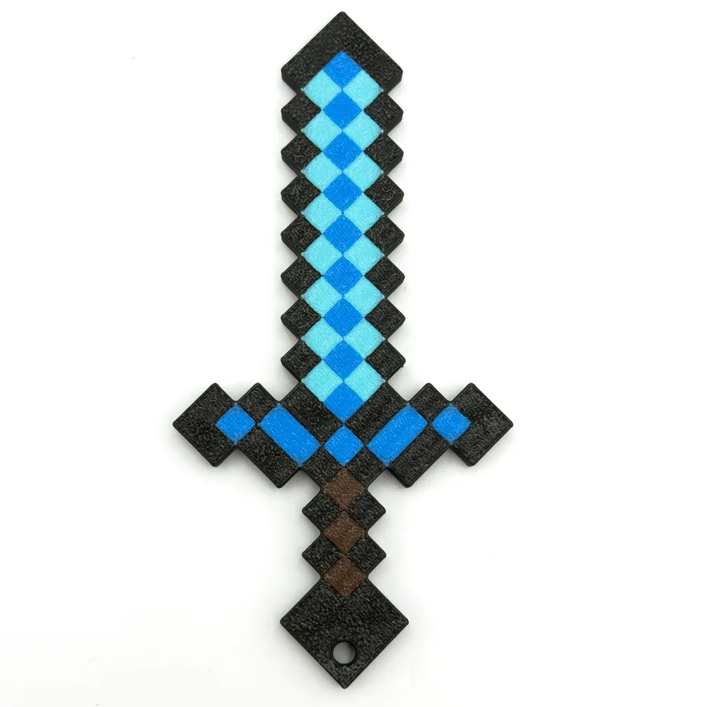 minecraft sword (keychain) - Free 3D Print Model - MakerWorld
