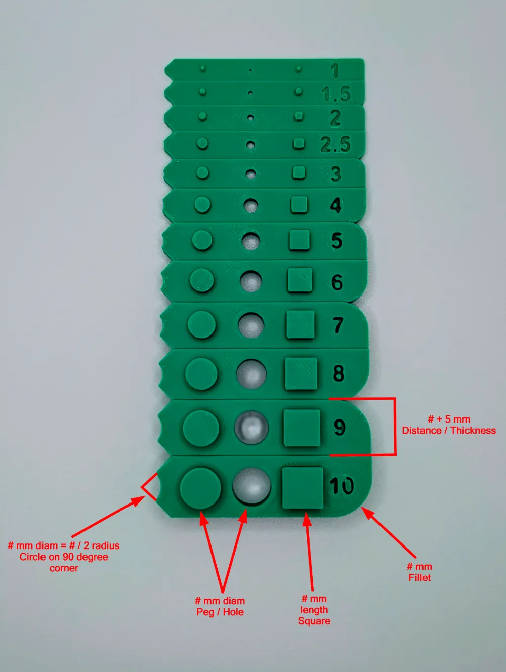 Design Sizer single piece – 1 – 15 mm thickness by Sage Prints and ...