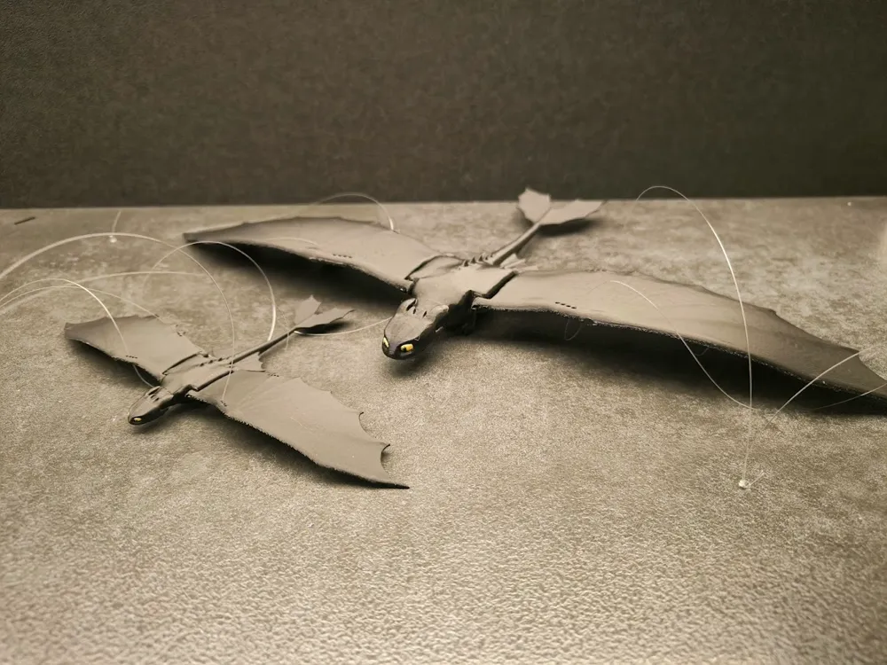 Night Fury with flapping wings by Sevro MakerWorld: Download Free 3D Models