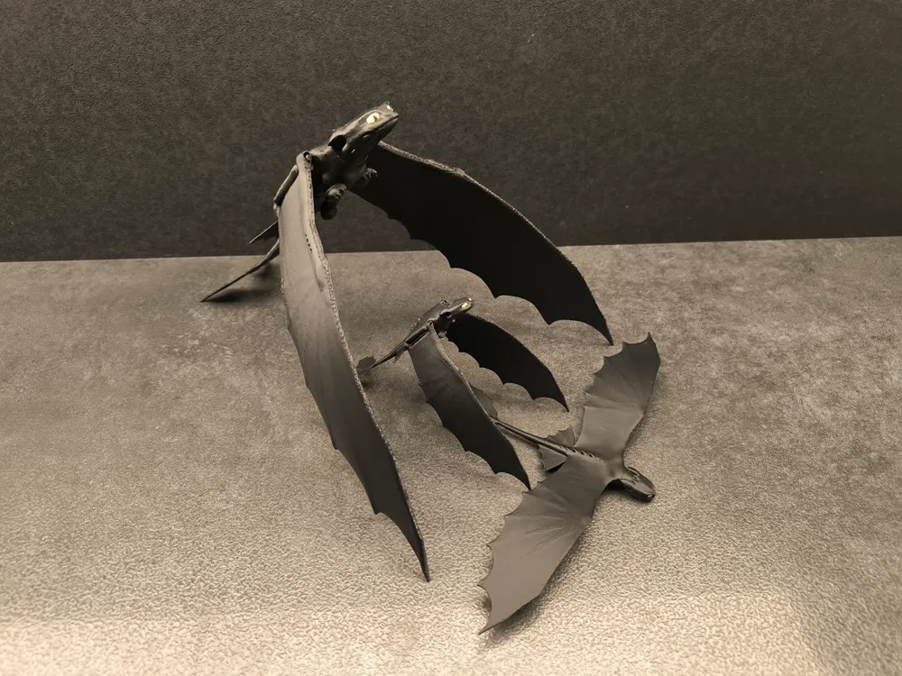 Night Fury with flapping wings by Sevro MakerWorld: Download Free 3D Models