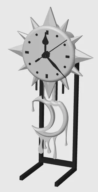 Sun Clock with Pendulum Moon by D.Sign MakerWorld: Download Free 3D Models