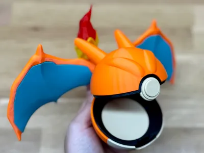 Charizard Ball - Pokemon - Pokeball Functional by Torikami MakerWorld ...