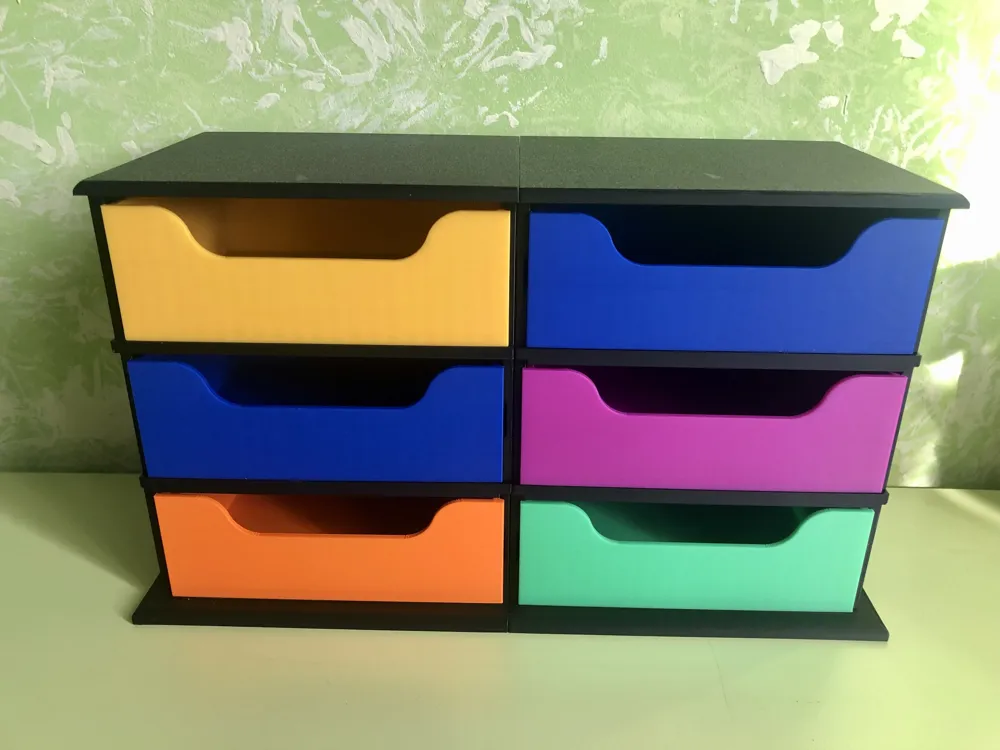 Modular stackable chest of drawers - Free 3D Print Model - MakerWorld
