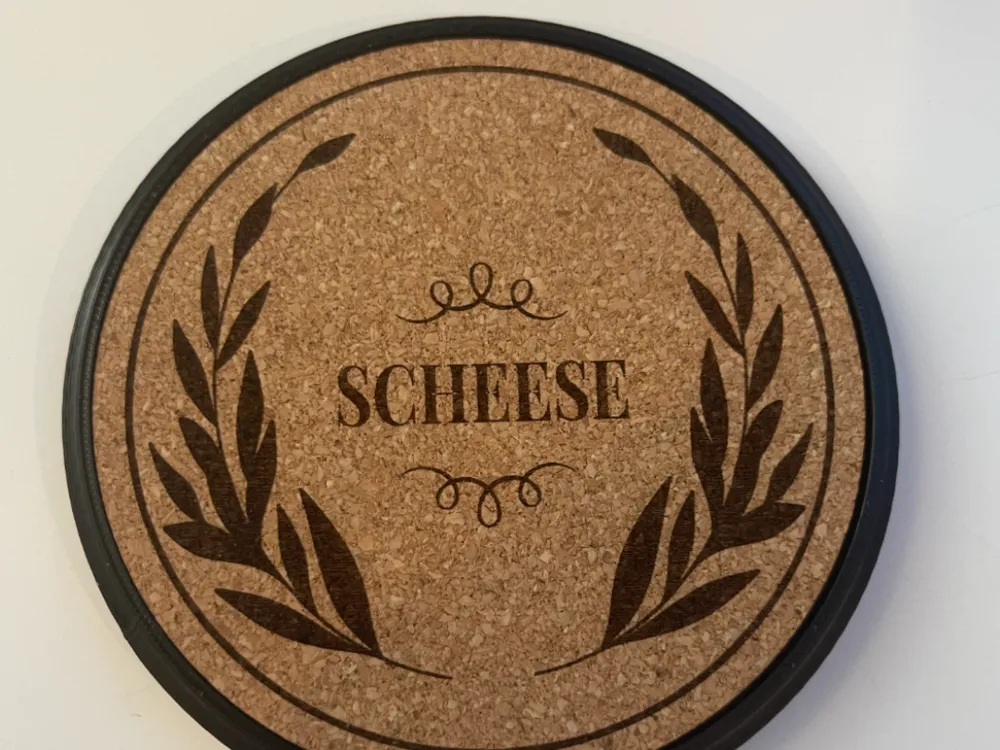 Cork Coaster Base - Free 3D Print Model - MakerWorld