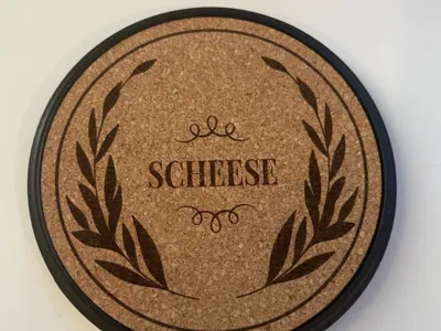 Cork Coaster Base - Free 3D Print Model - MakerWorld