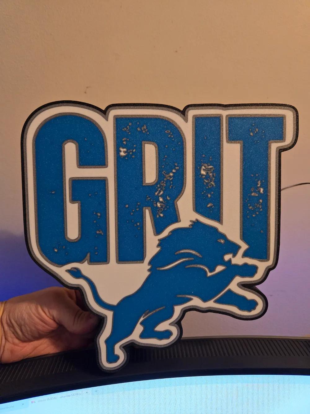 Detroit Lions Grit Box Light by Cdunlap122 - MakerWorld