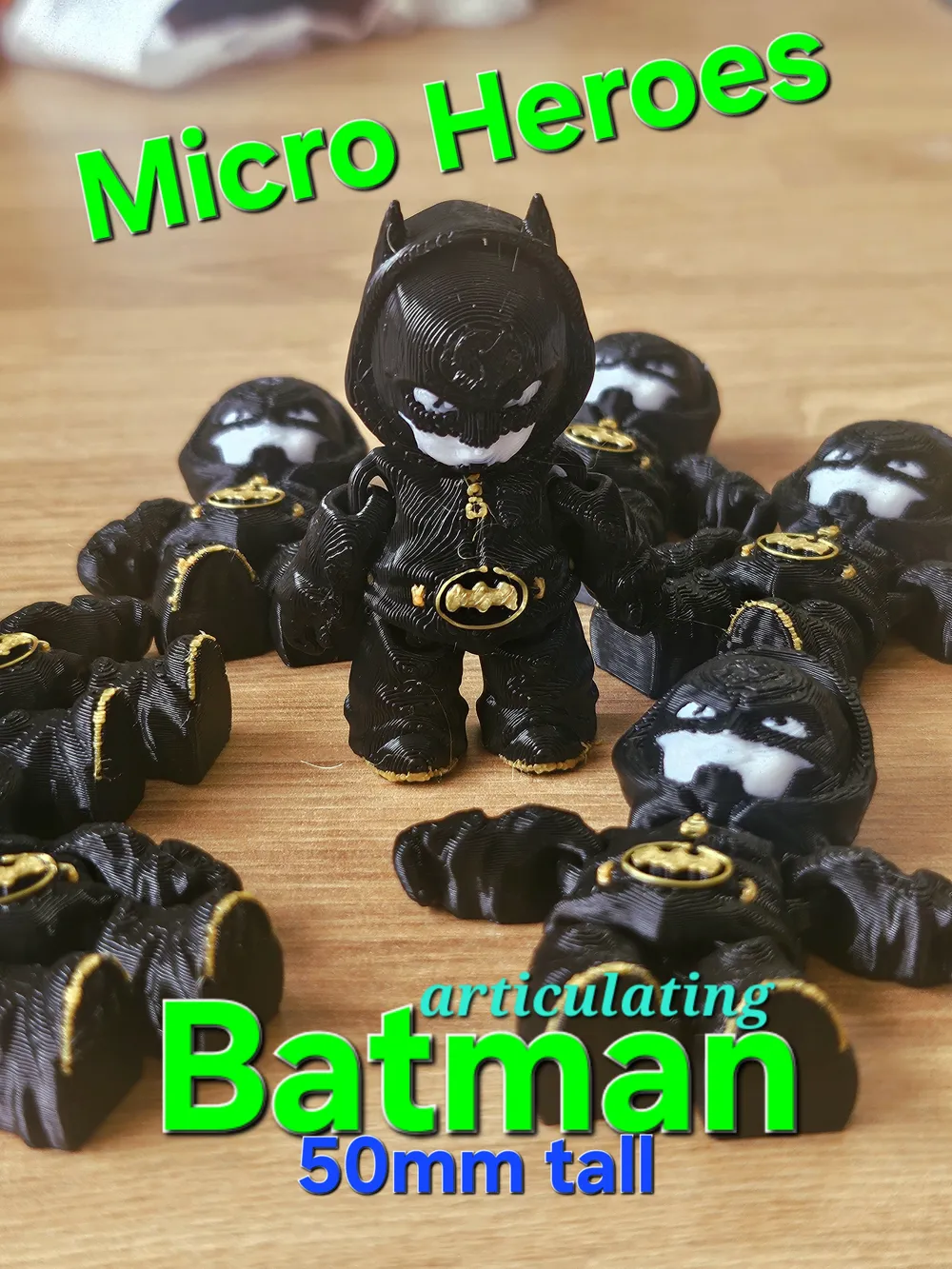 Batman micro hero articulating flexi by MadMonkey3D MakerWorld ...